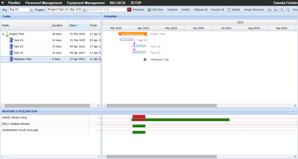 Create a Dependency Between Tasks